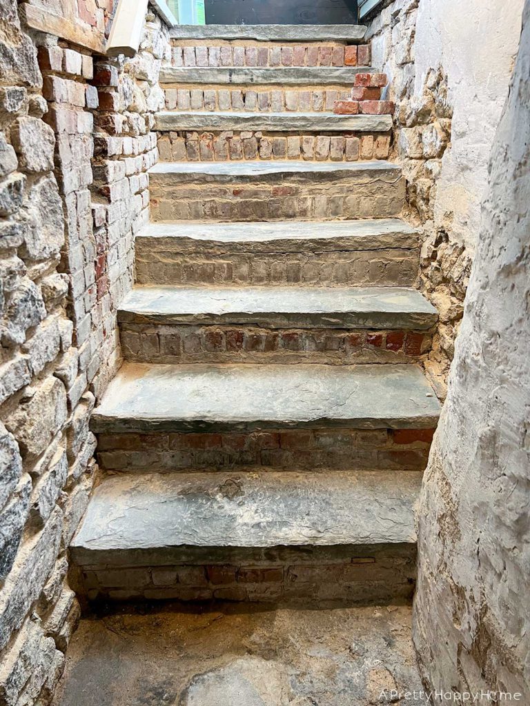 Foot Wear On Our Stone Steps and A Basement Mystery – A Pretty Happy Home