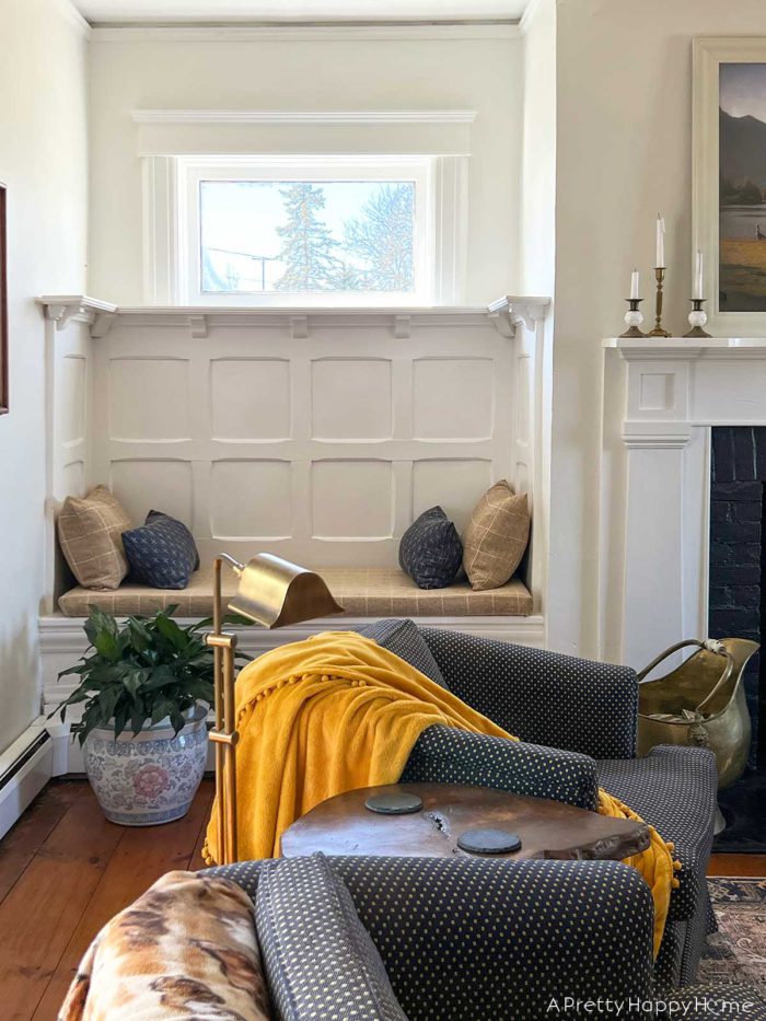 Evolution of Our Living Room and New Bench Pillows – A Pretty Happy Home