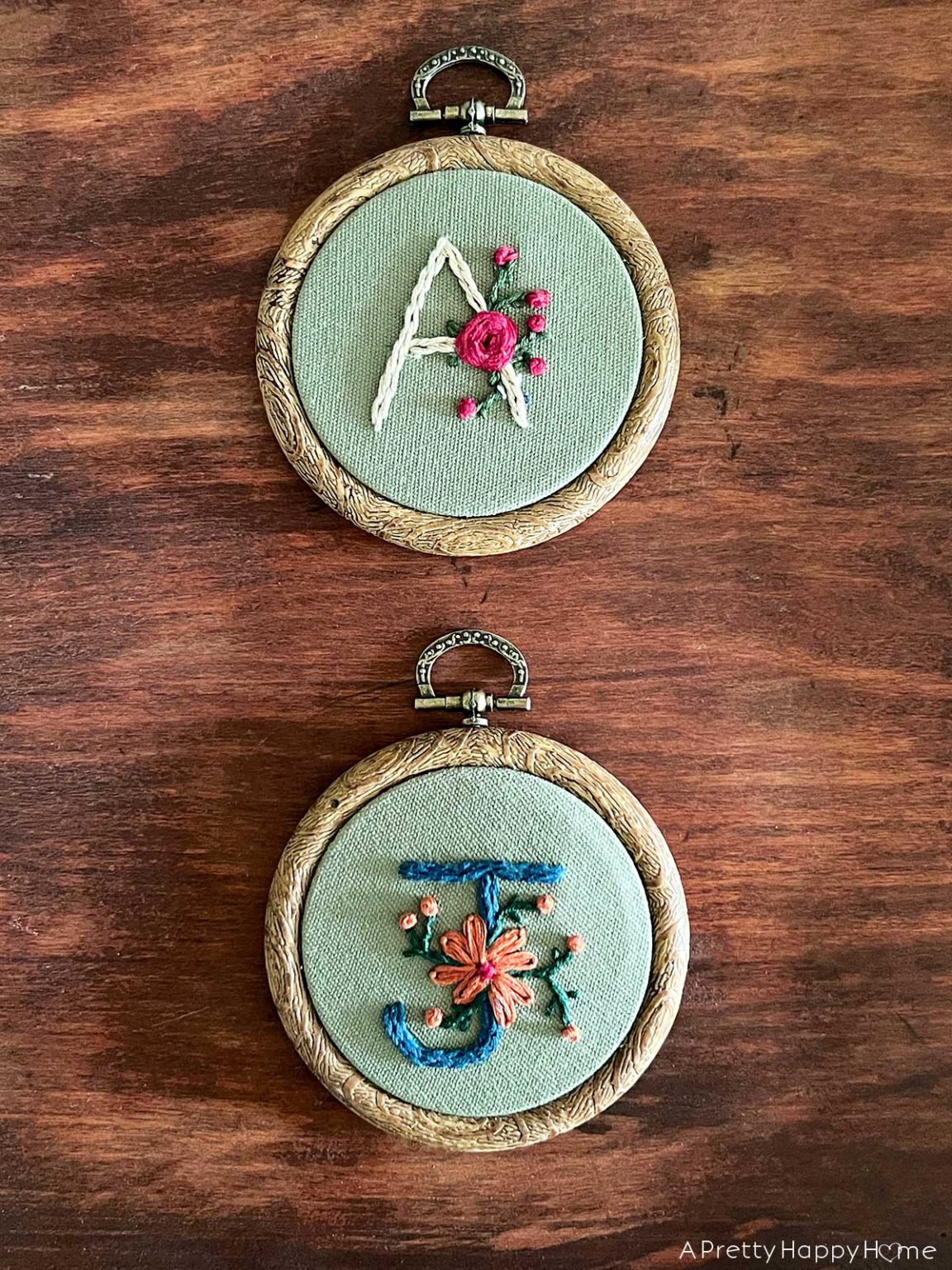 6 Flower Monogram Embroidery Ideas – A Pretty Happy Home