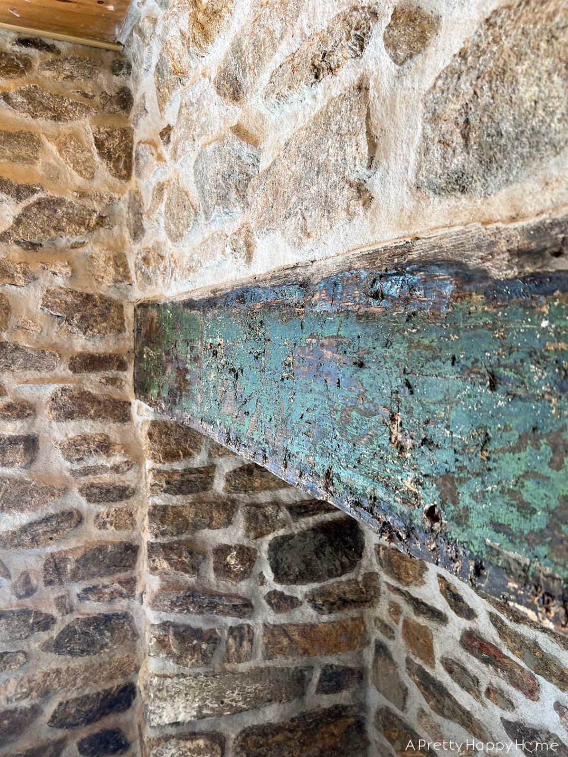 An Epic Stone Fireplace Makeover – A Pretty Happy Home