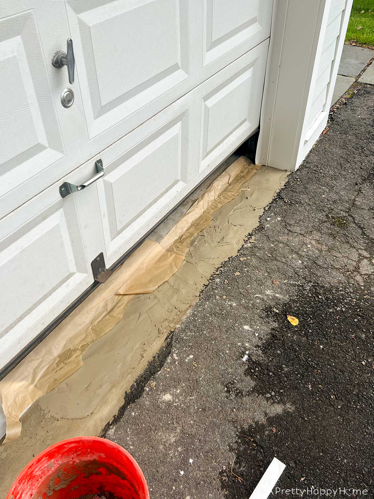 How To Fix Broken Concrete By A Garage Door – A Pretty Happy Home