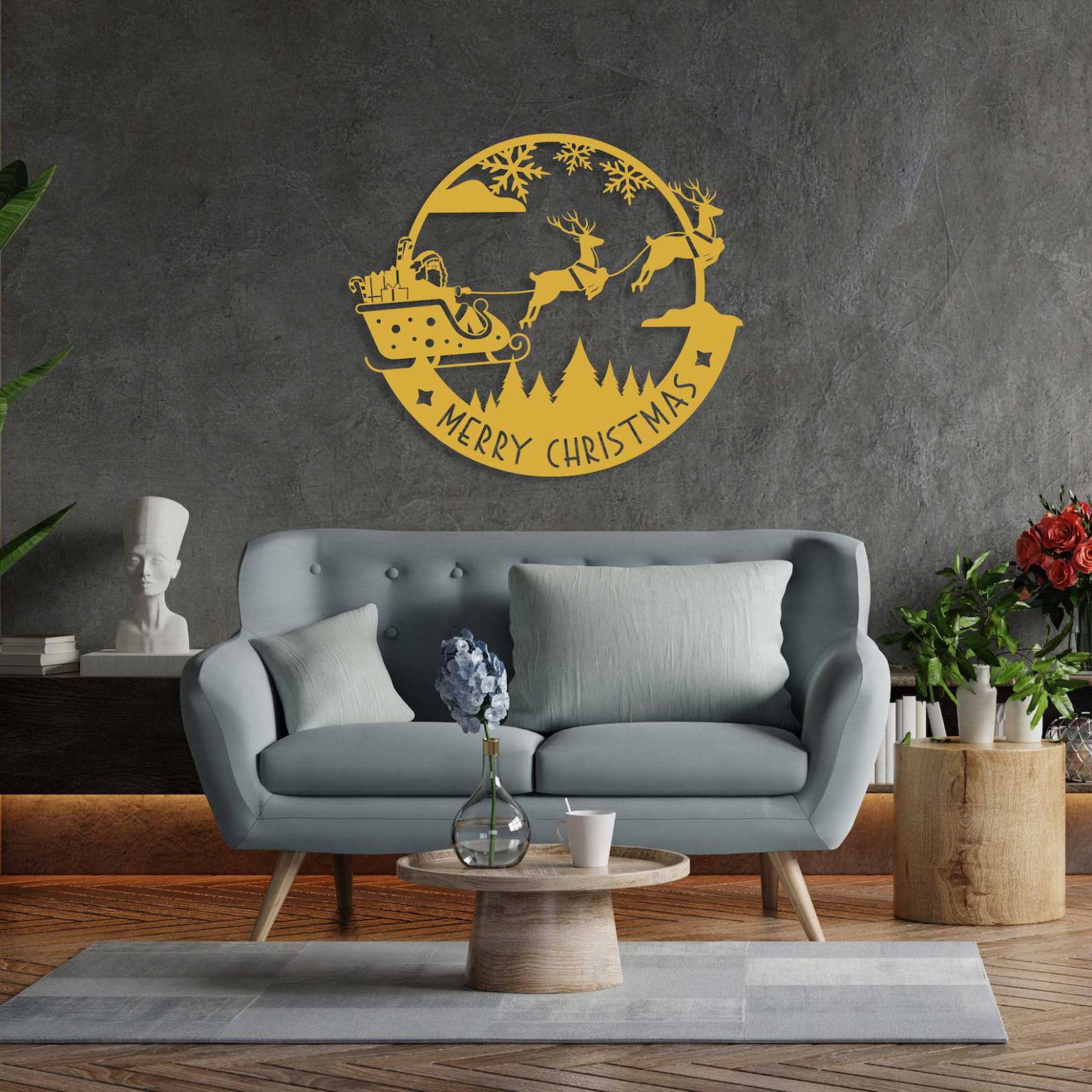 Festive Metal Christmas Signs – A Pretty Happy Home