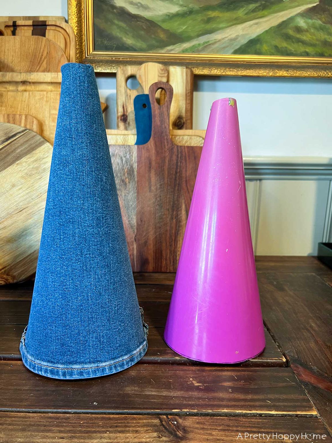 Denim Christmas Trees – Festive Upcycle Project – A Pretty Happy Home