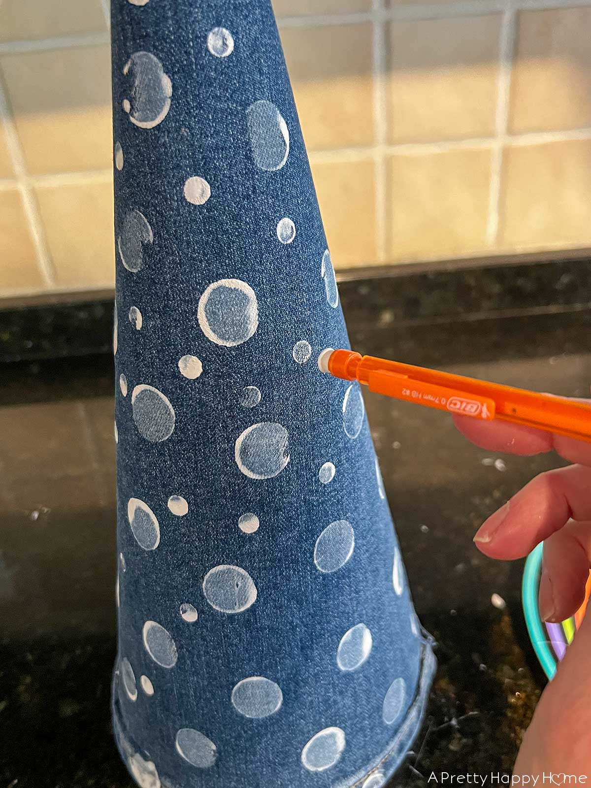 Denim Christmas Trees – Festive Upcycle Project – A Pretty Happy Home