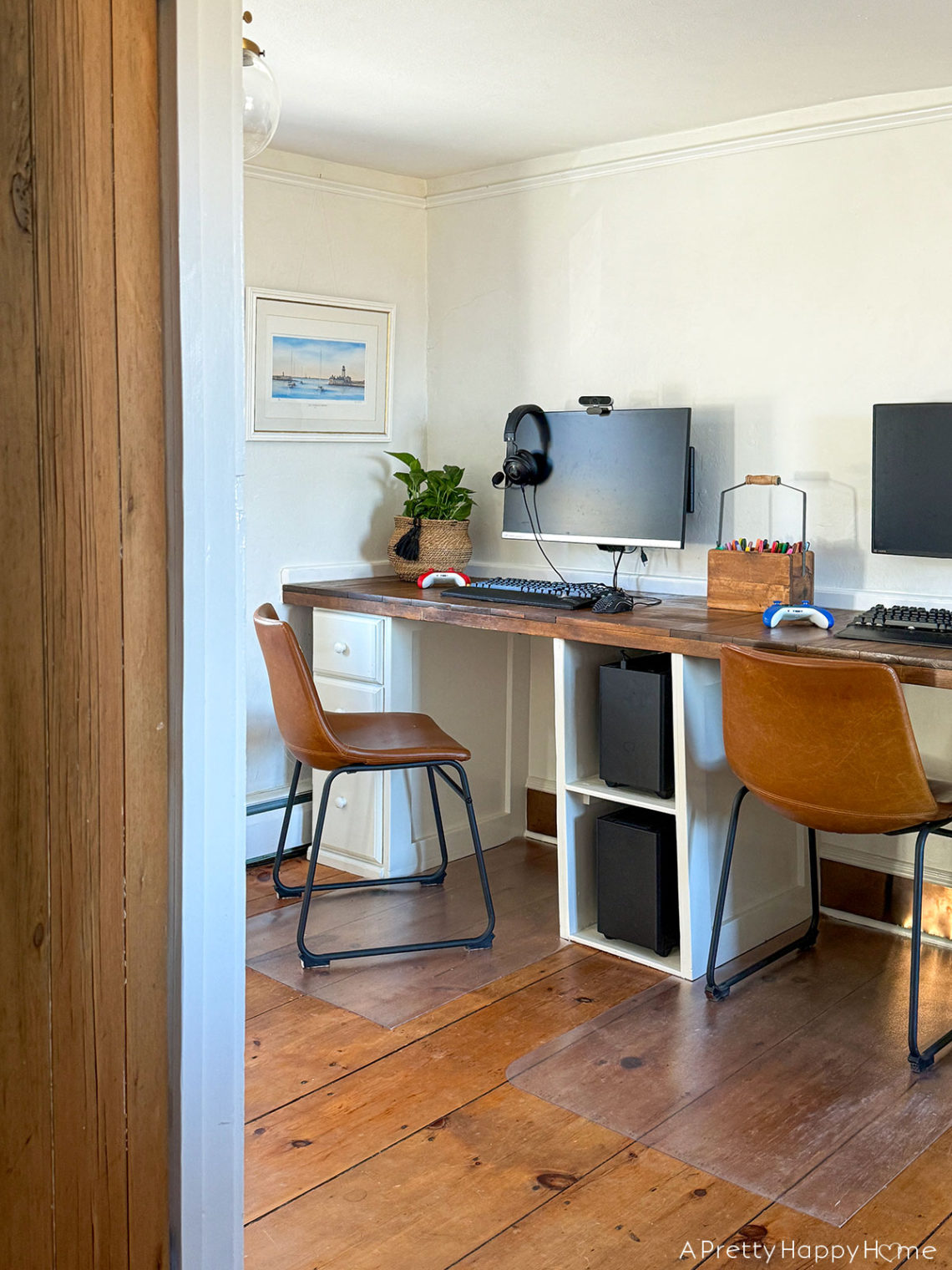 Copper Toe Kick For Built-In Desks – A Pretty Happy Home