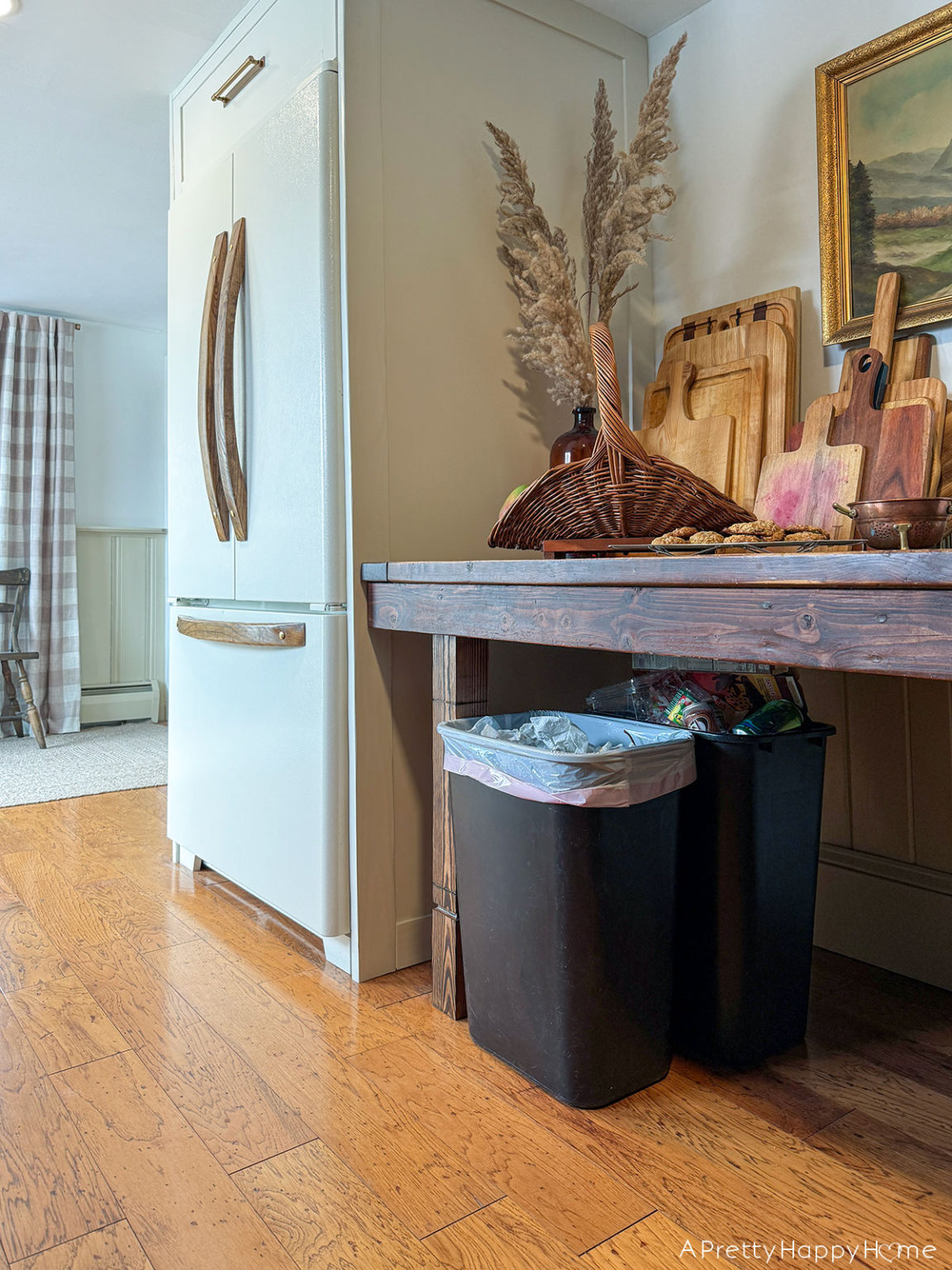 Under-A-Table Pull-Out Trash Cabinet – A Pretty Happy Home