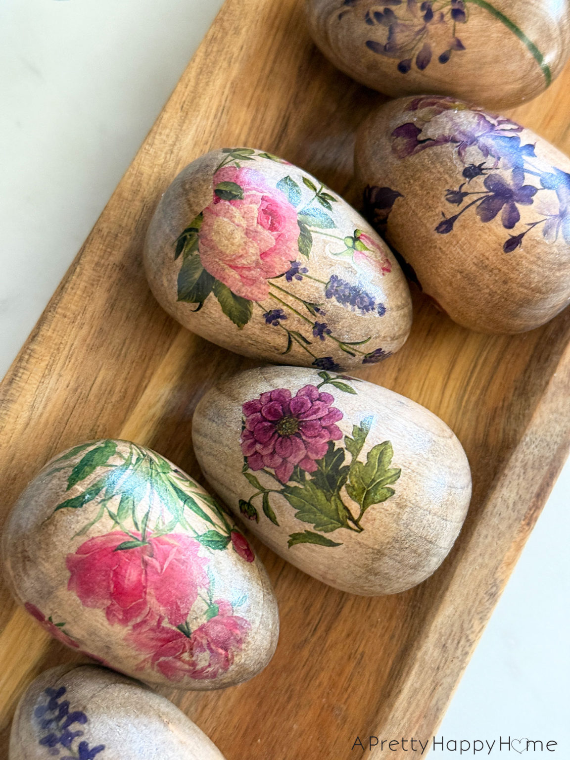 Vintage Floral Easter Eggs Using Temporary Tattoos – A Pretty Happy Home