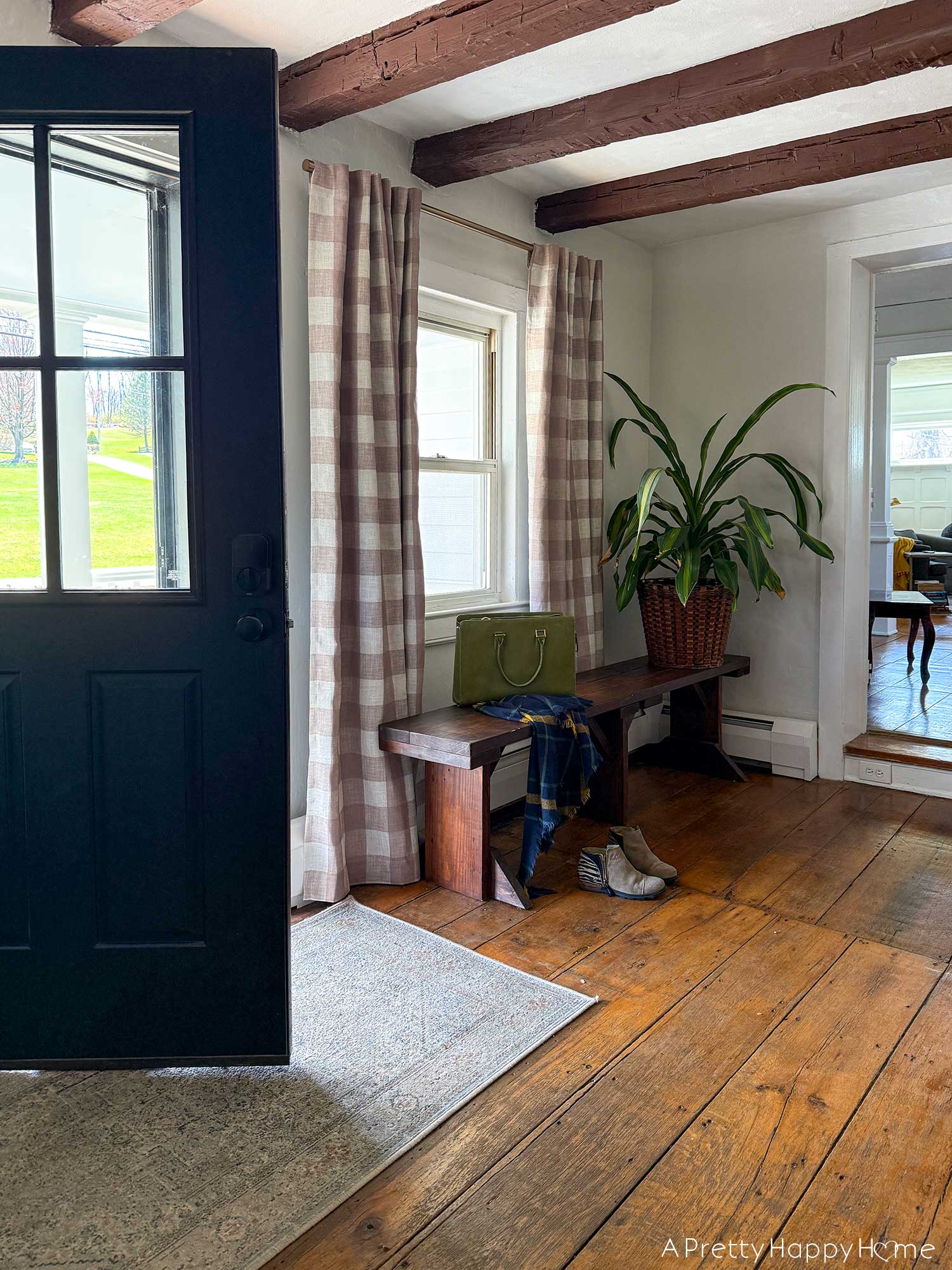 Entryway Refresh and a New Front Door Window – A Pretty Happy Home