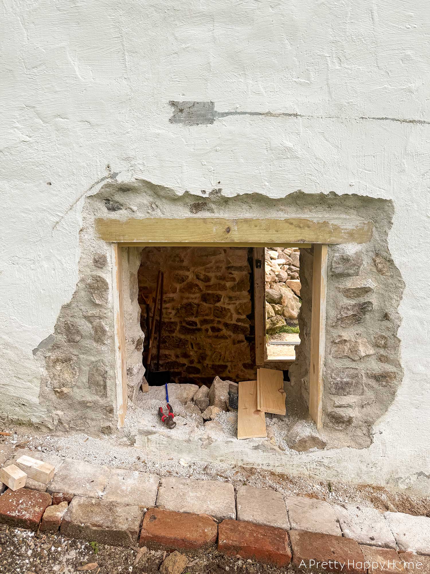 Stone Carriage House Gym: Part 5, Adding A Window to a Stone Wall – A ...
