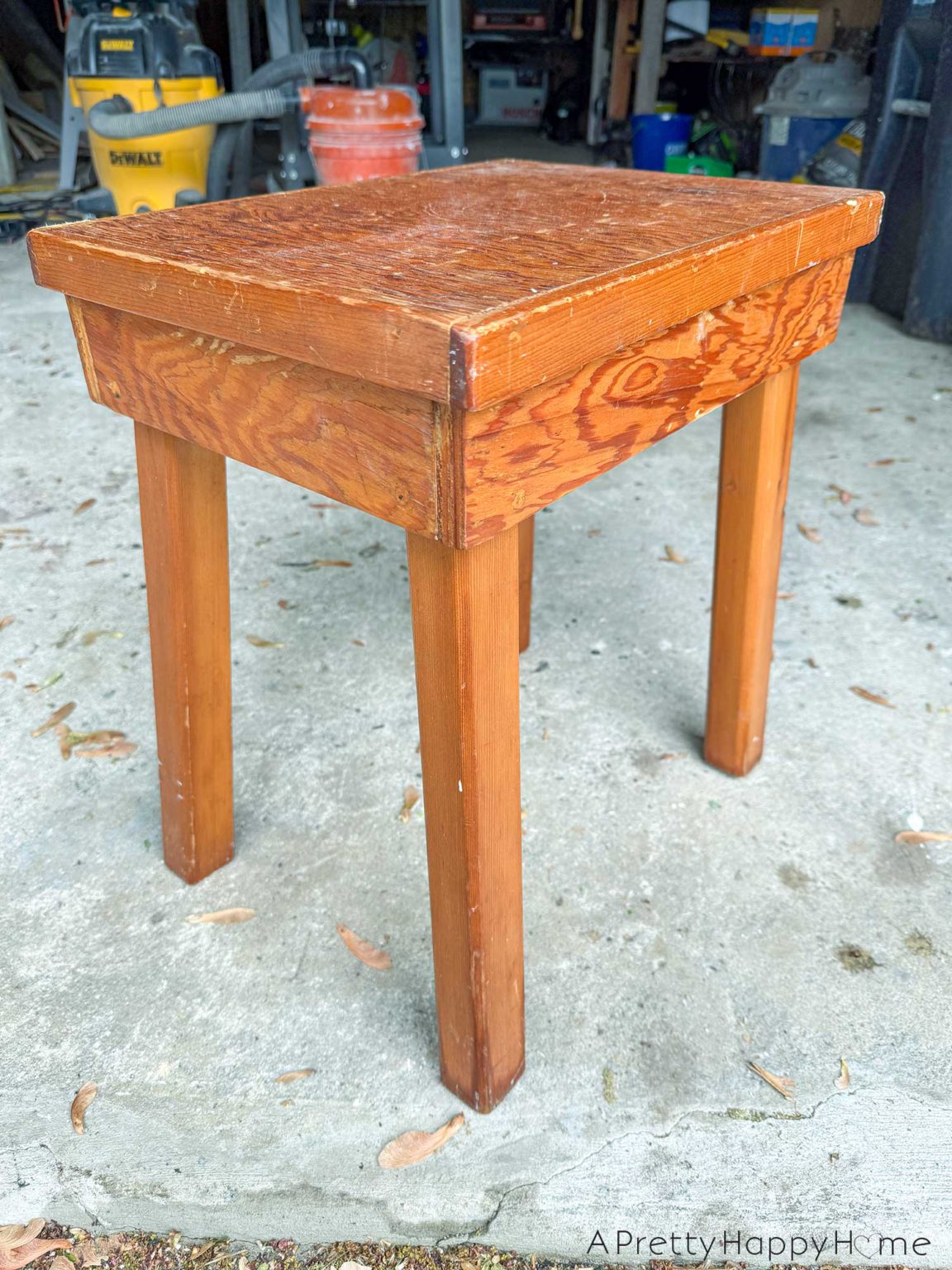 Plywood Side Table Makeover – A Pretty Happy Home