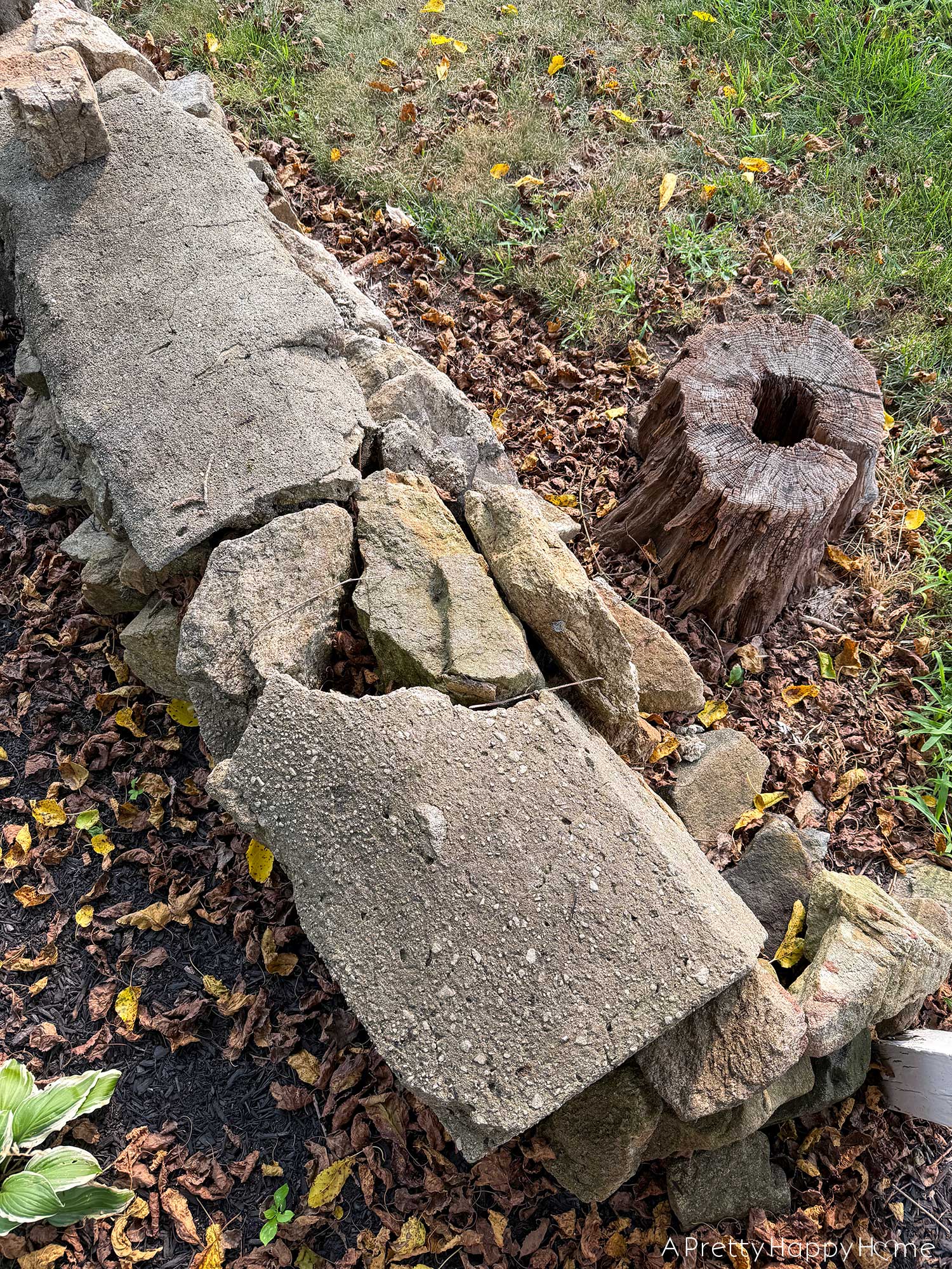 Curved Fieldstone Wall: Part 1, The Plan – A Pretty Happy Home