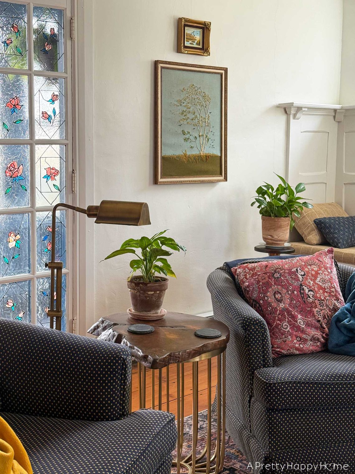 Birch in the Wind – Thrifted Fiber Art – A Pretty Happy Home